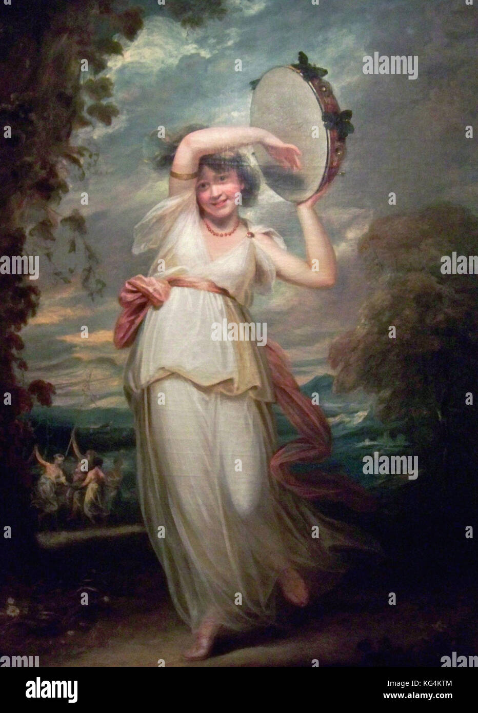 John Hoppner Portrait of Emily St. Clare as a Bacchante Stock Photo - Alamy