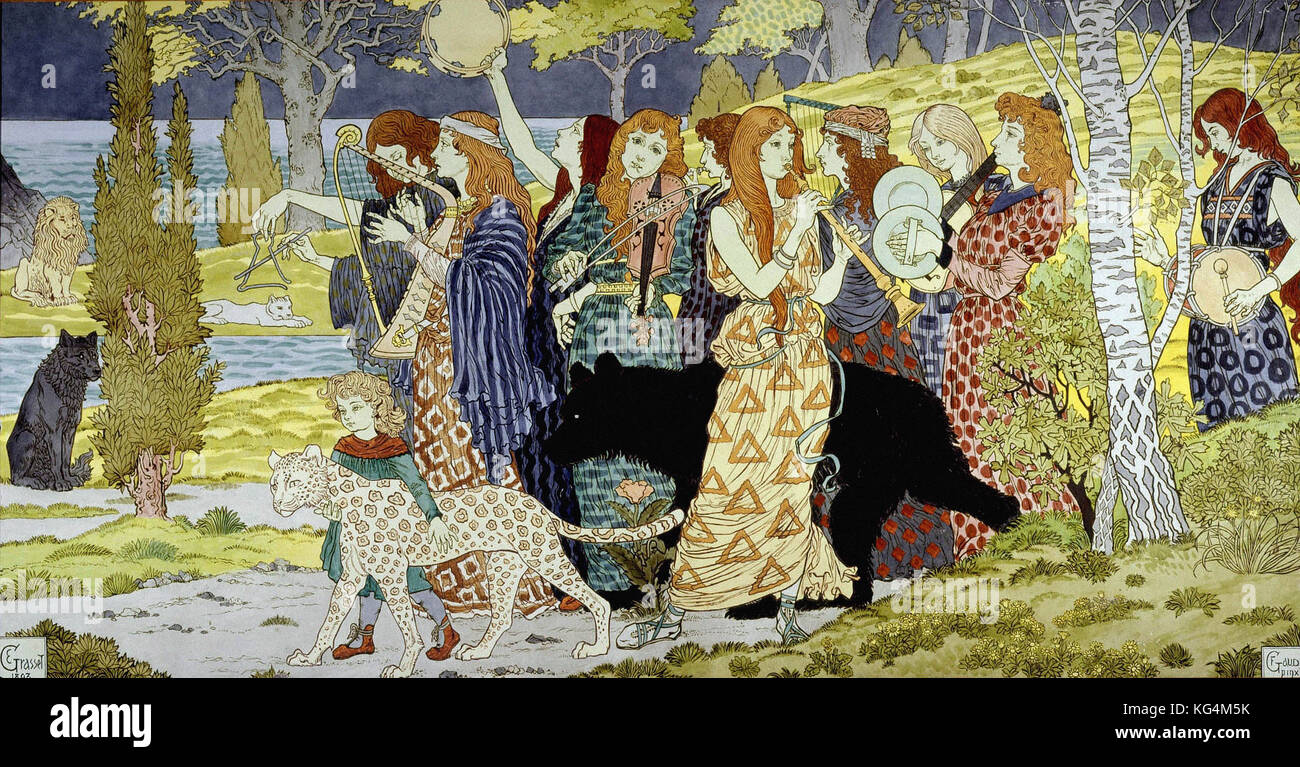 Eugène Grasset - Harmony - 1892 Paris, Louvre museum Stock Photo - Alamy