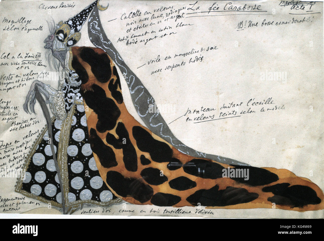 Leon Bakst - Costume for the ballet “Sleeping Beauty” Stock Photo - Alamy