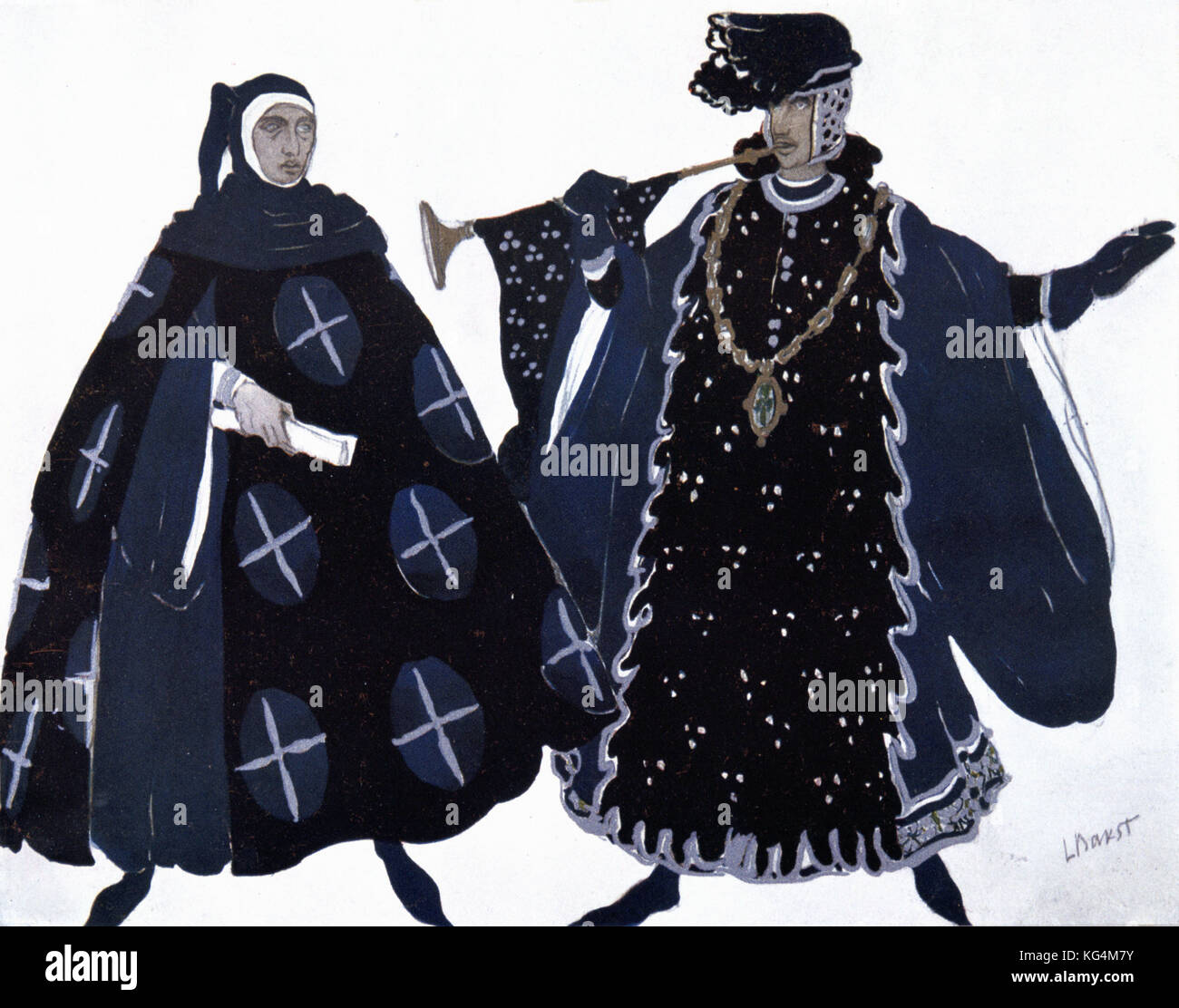 Leon Bakst - “The Blue God” Stock Photo - Alamy