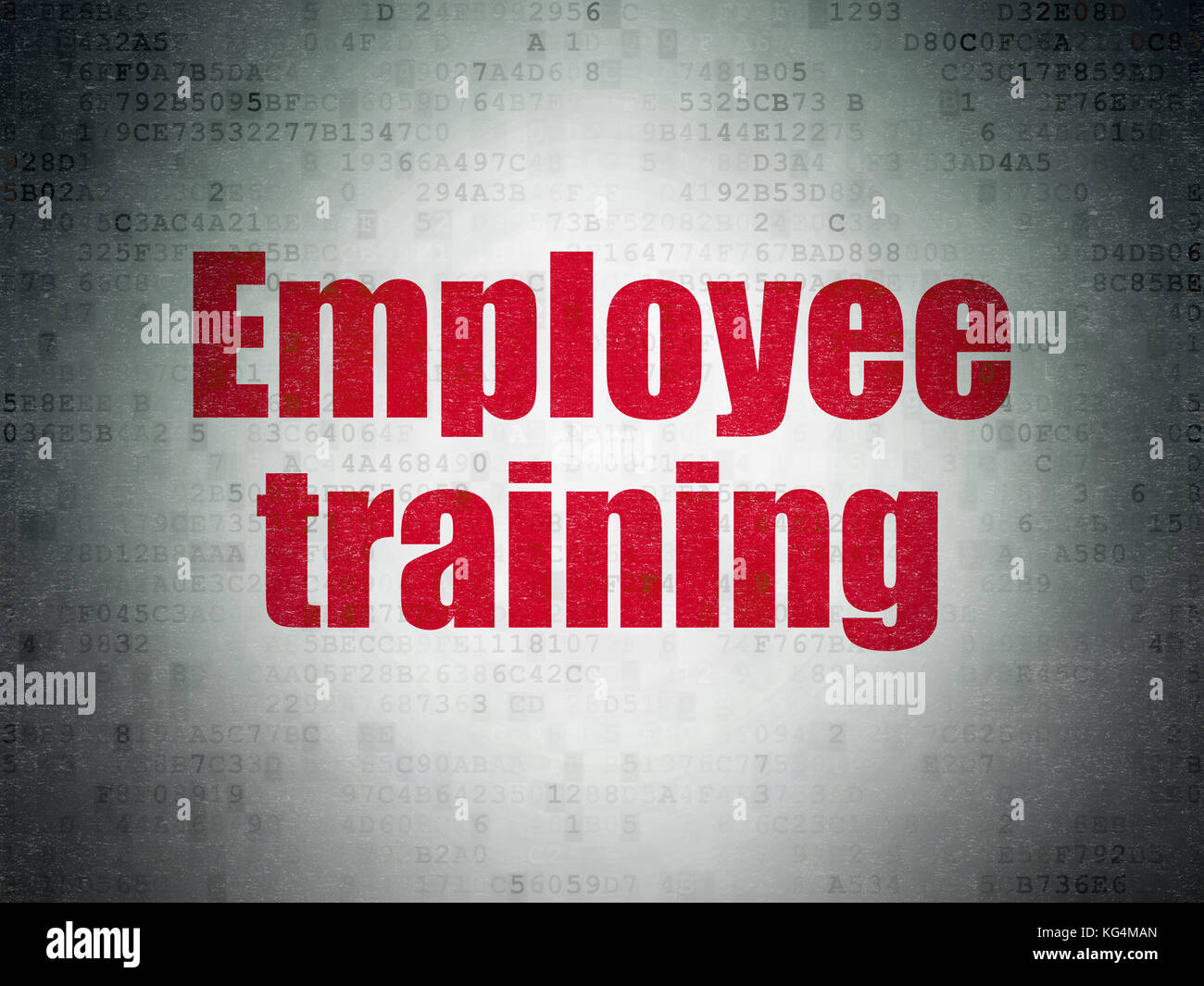 Learning concept: Employee Training on Digital Data Paper background ...