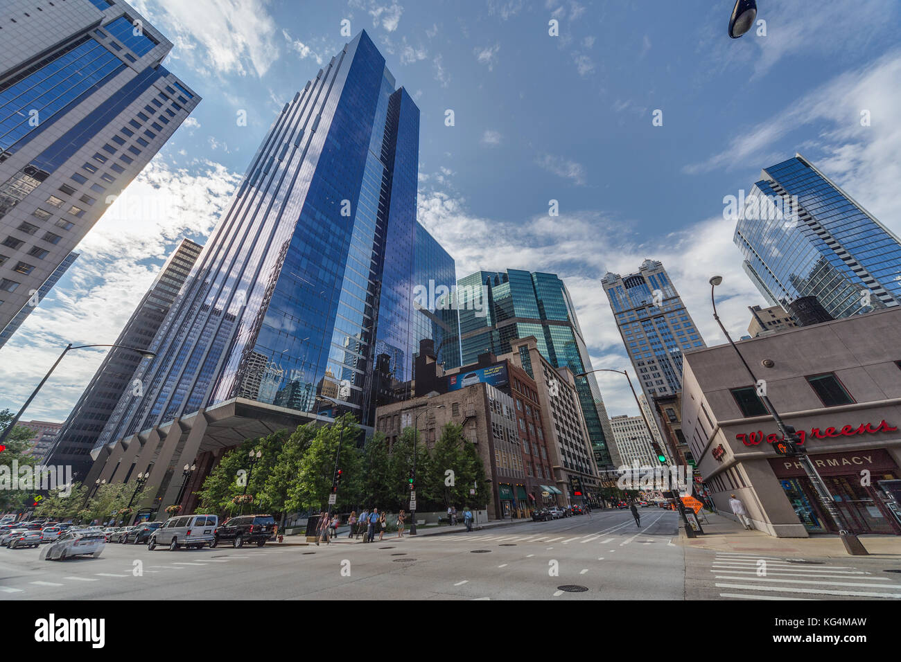 Streets of Downtown Chicago, Illinois Stock Photo - Alamy