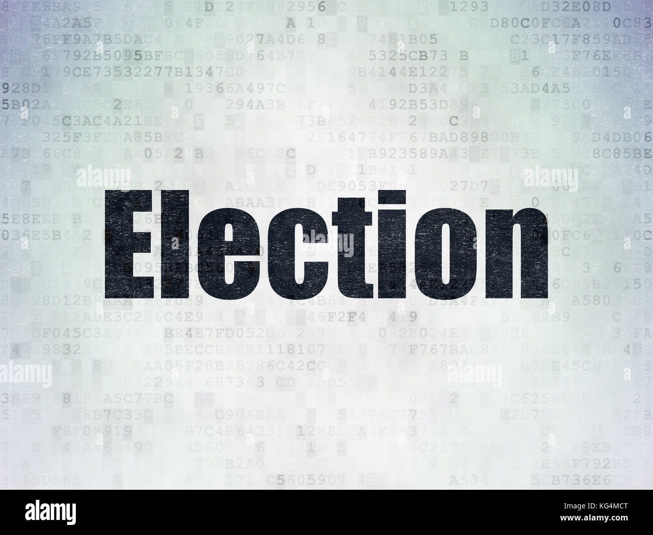 Politics concept: Election on Digital Data Paper background Stock Photo ...
