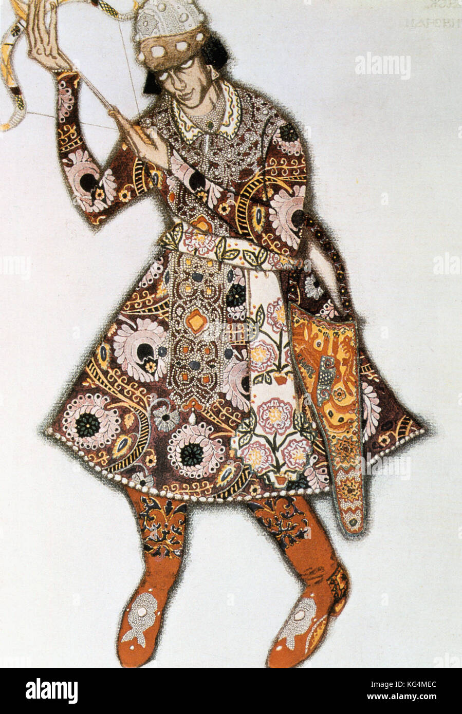 Leon Bakst - The Tsarevitch by Stravinsky, 1913 Stock Photo - Alamy