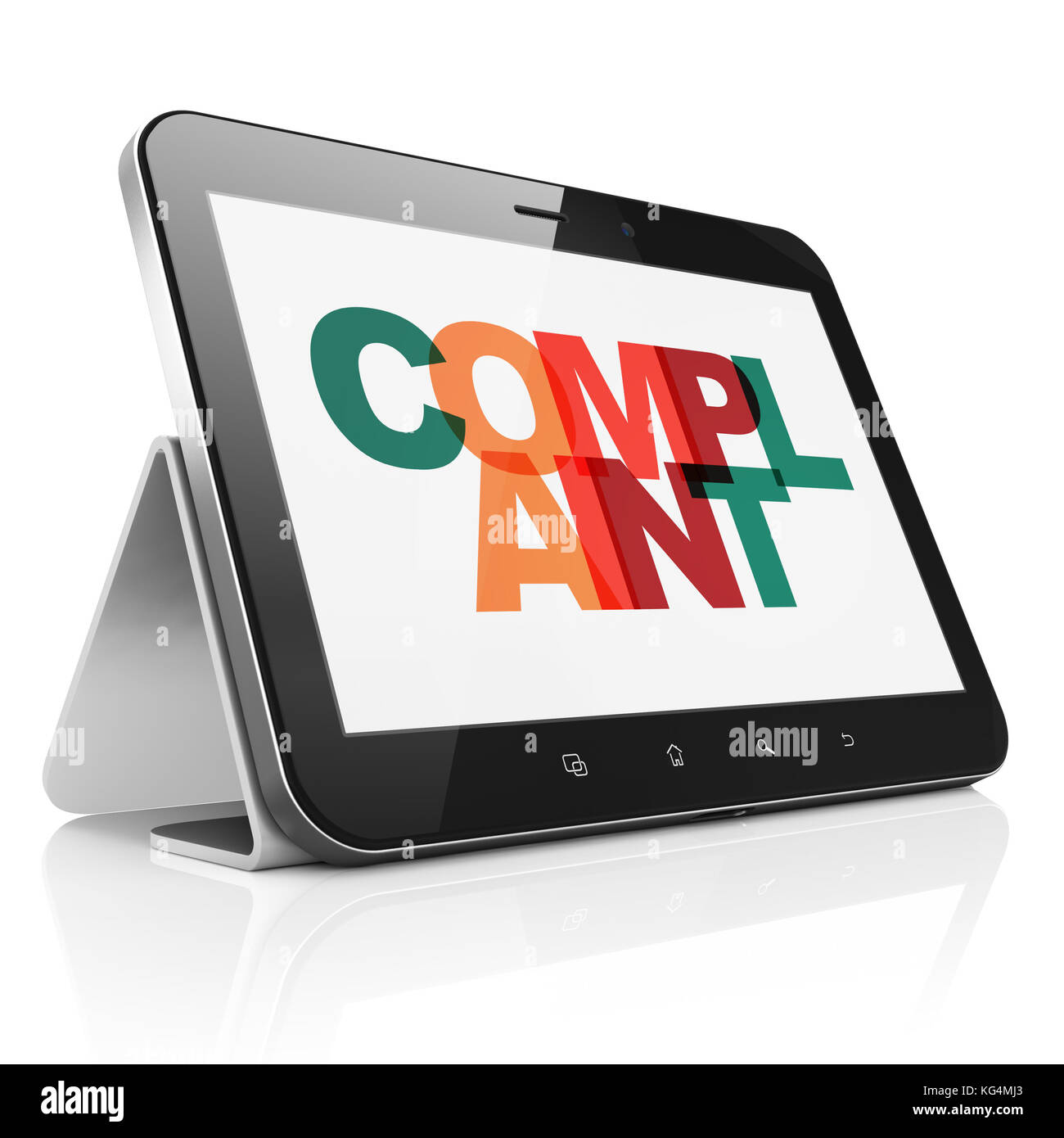 Law concept: Tablet Computer with Complaint on display Stock Photo - Alamy
