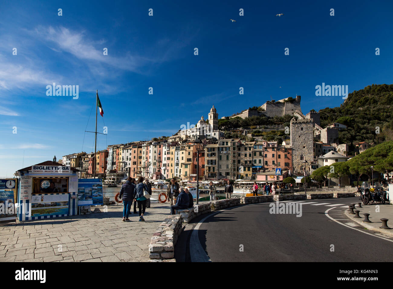 Portovenere Tourist resort of the Ligurian Riviera Stock Photo - Alamy