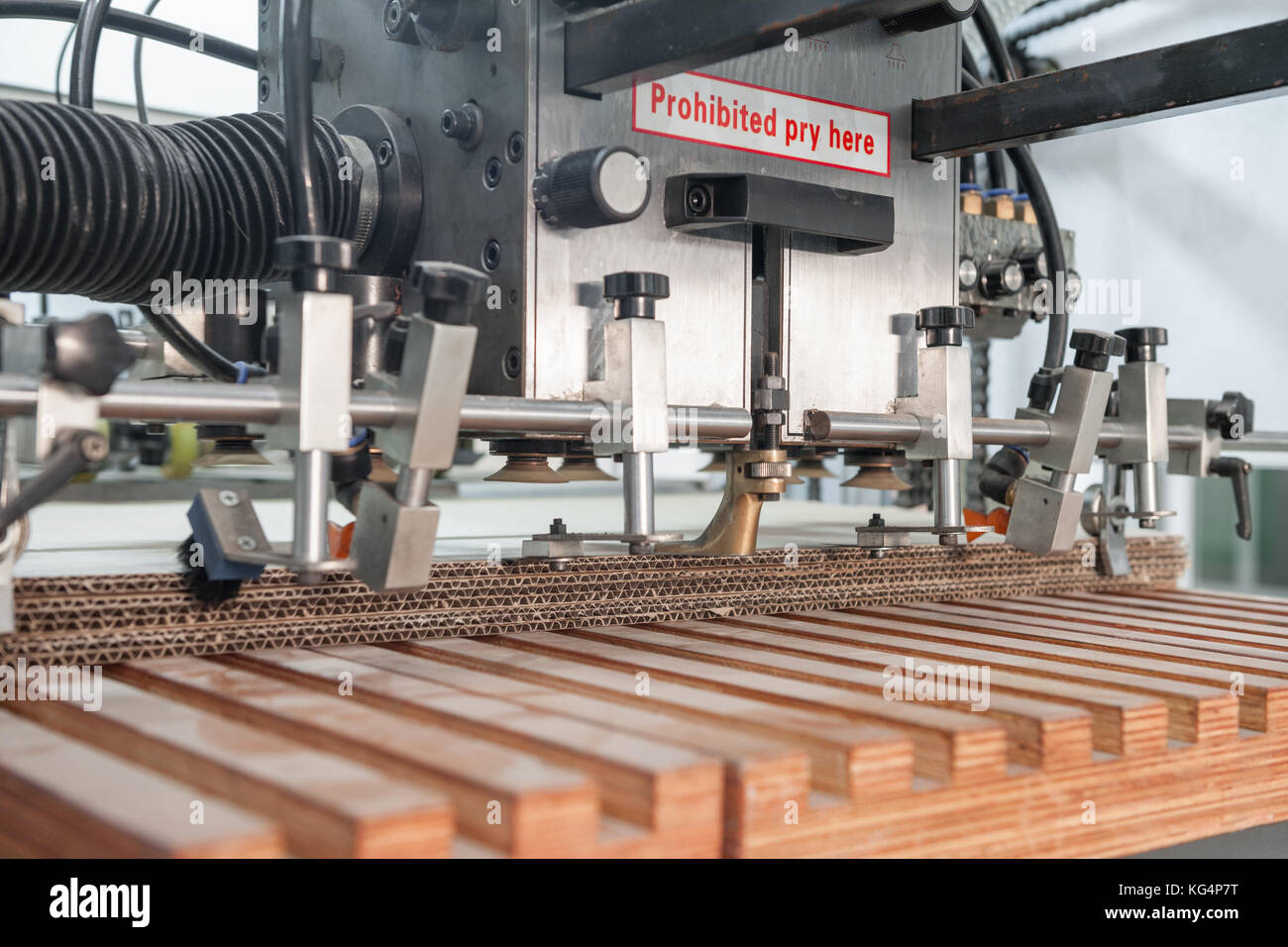 factory workshop for the production of cardboard for packaging Stock ...