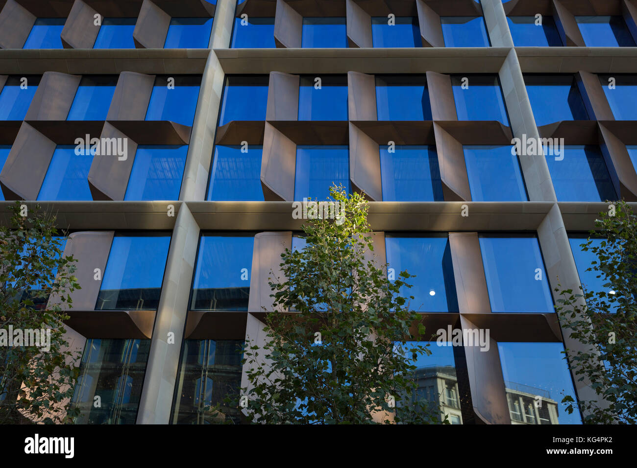 Exterior of the new Bloomberg London Building, seen from the Queen ...
