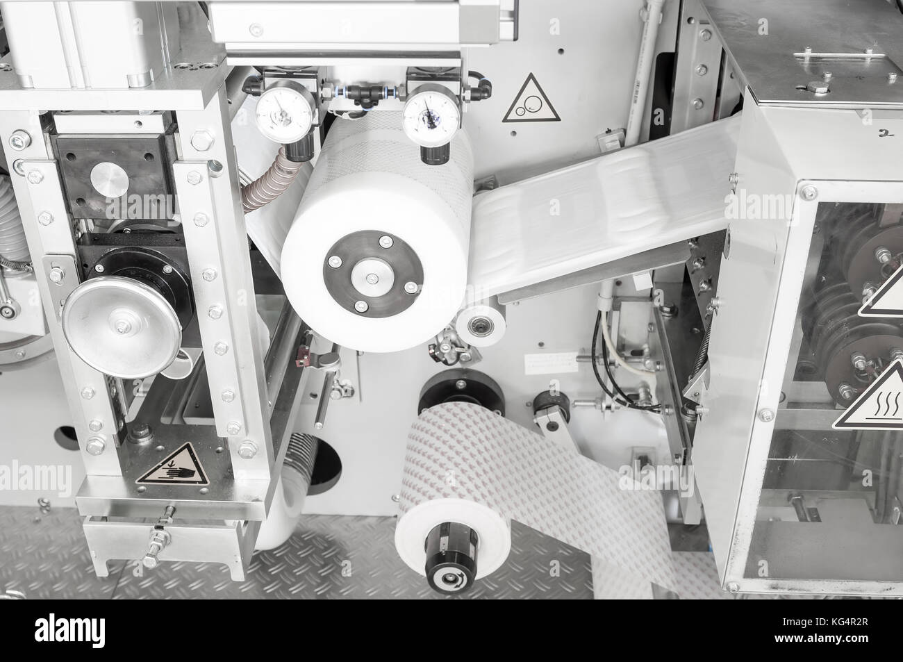 Industrial factory plant for the production of paper packaging Stock ...