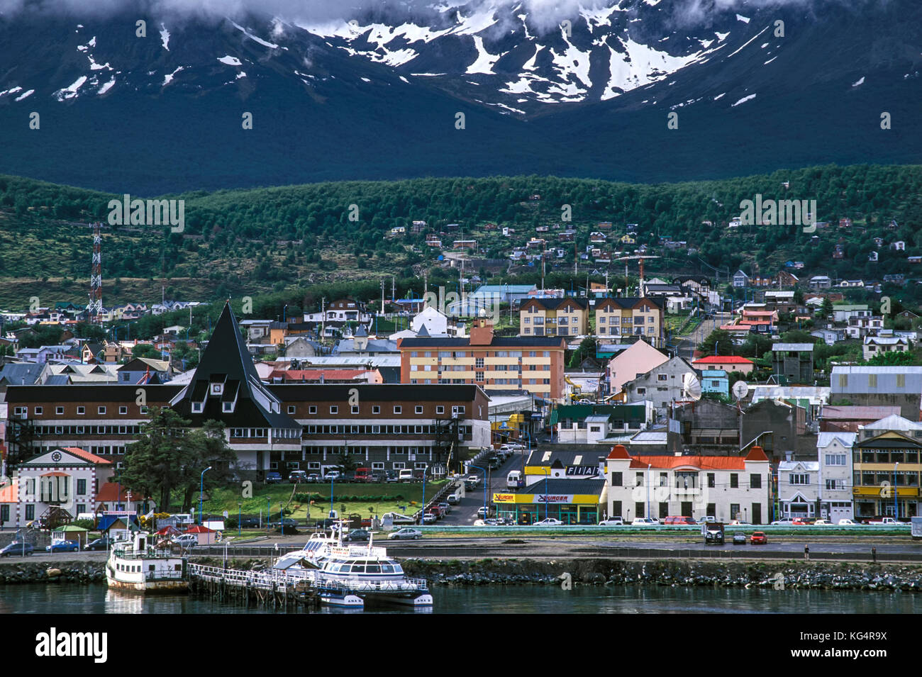 Ushuaia waterfront, Ushuaia, Argentina Stock Photo - Alamy