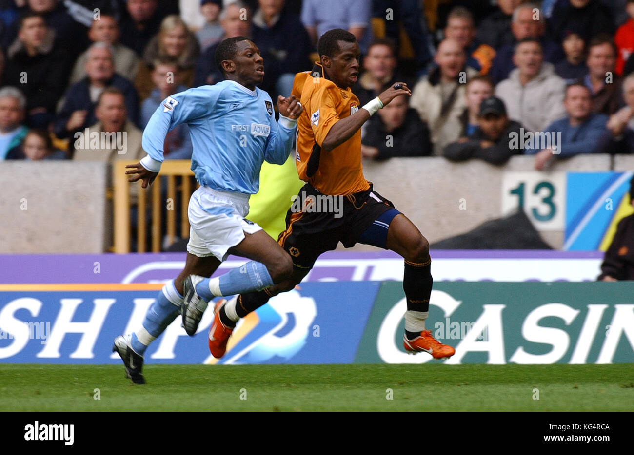 Footballer Shaun Wright-Phillips and Henri Camara Wolverhampton ...