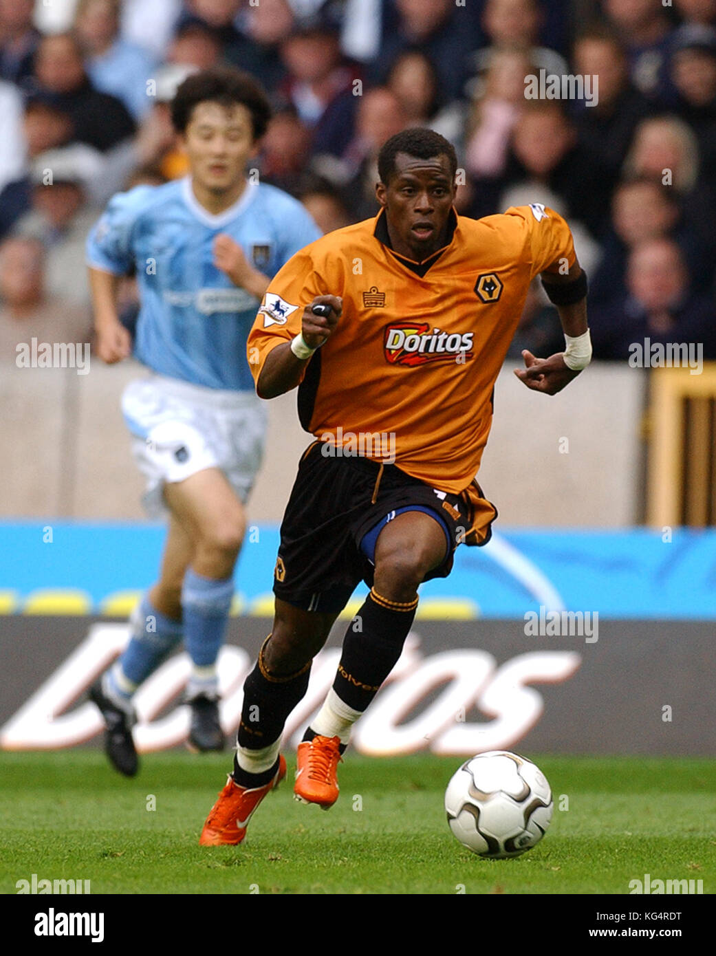 Footballer Henri Camara Wolverhampton Wanderers v Manchester City 04 ...