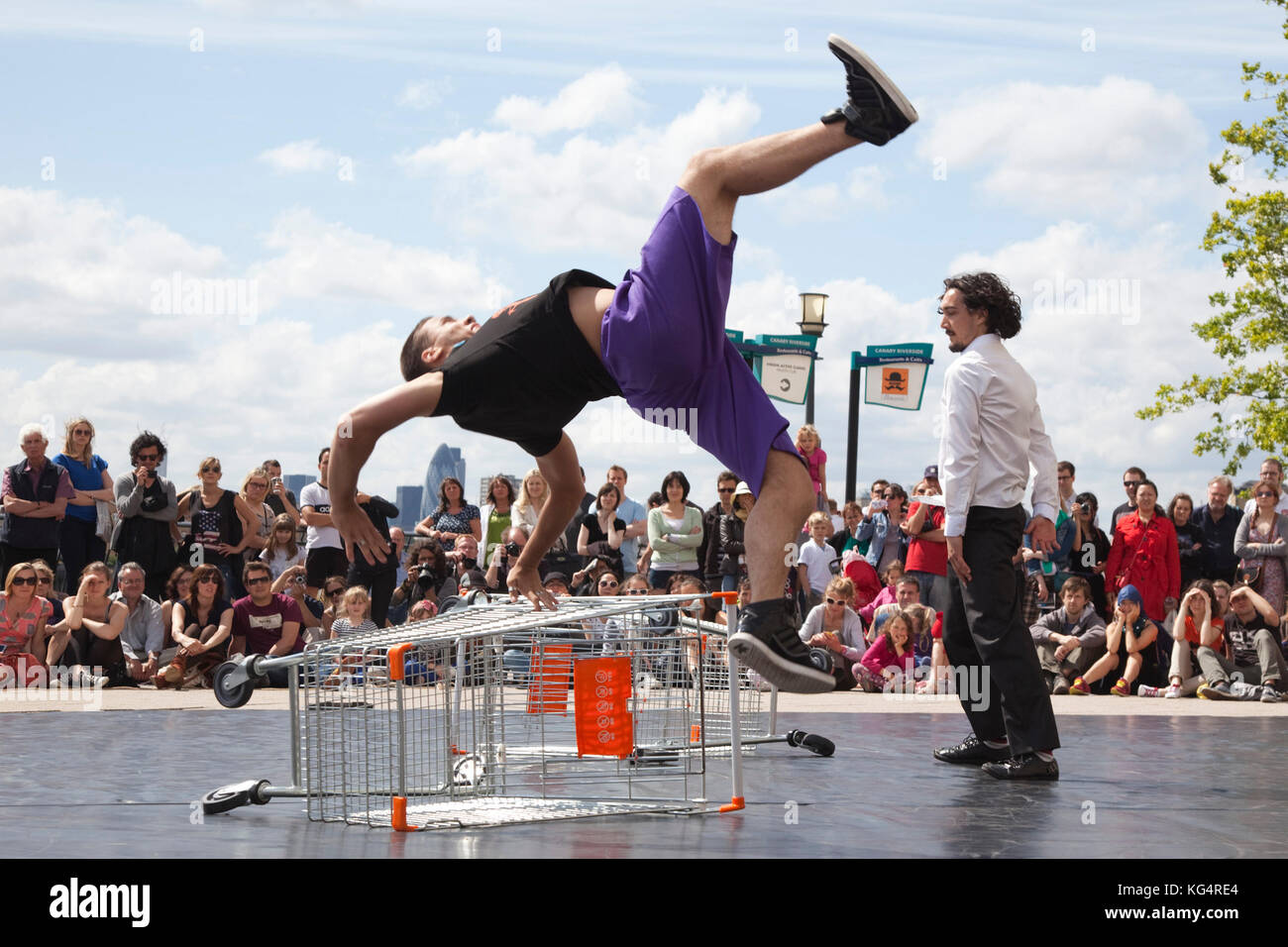 Dance performance "Trolleys" presented by C-12 Dance Theatre. Dancing ...