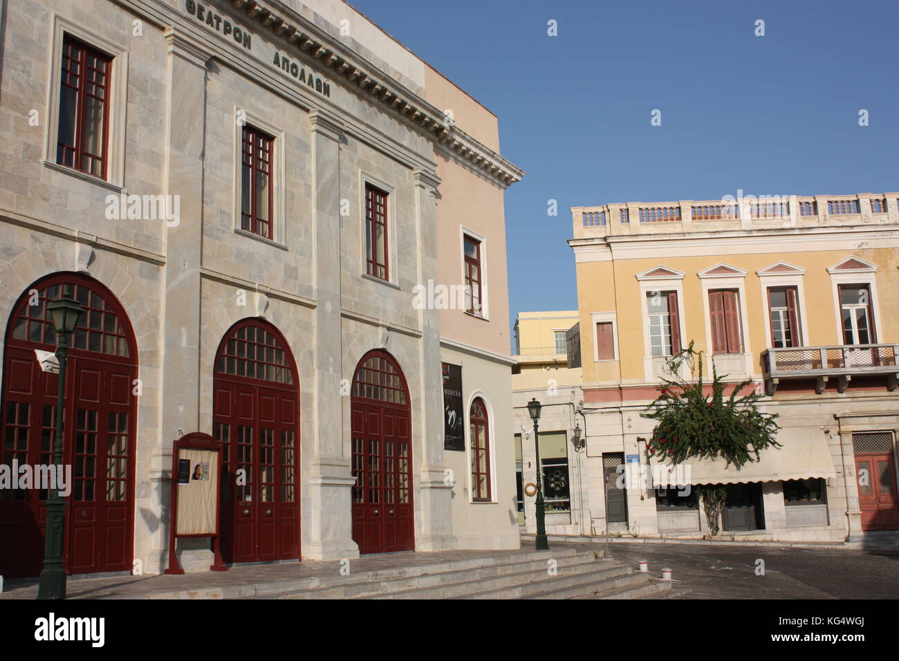 Ermoupolis theatre hi-res stock photography and images - Alamy