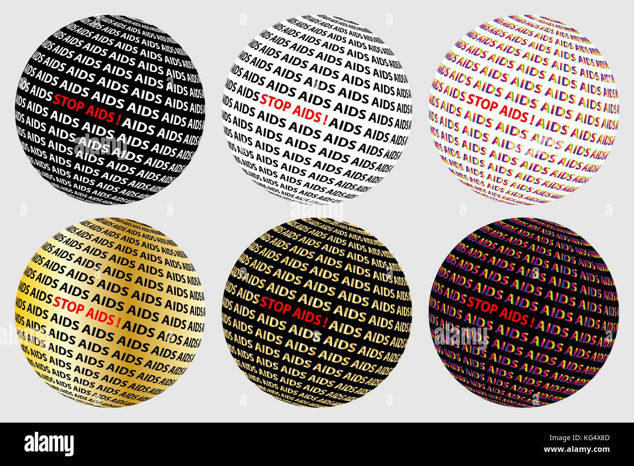 Stop AIDS - vector logo, 1st December World AIDS Day Stock Vector Image ...