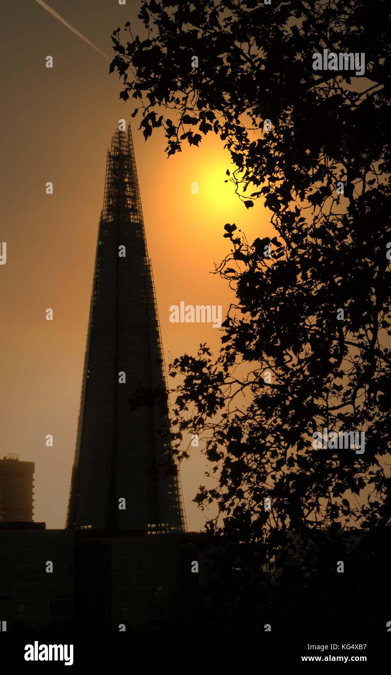 The Shard at sunset, London, UK Stock Photo - Alamy