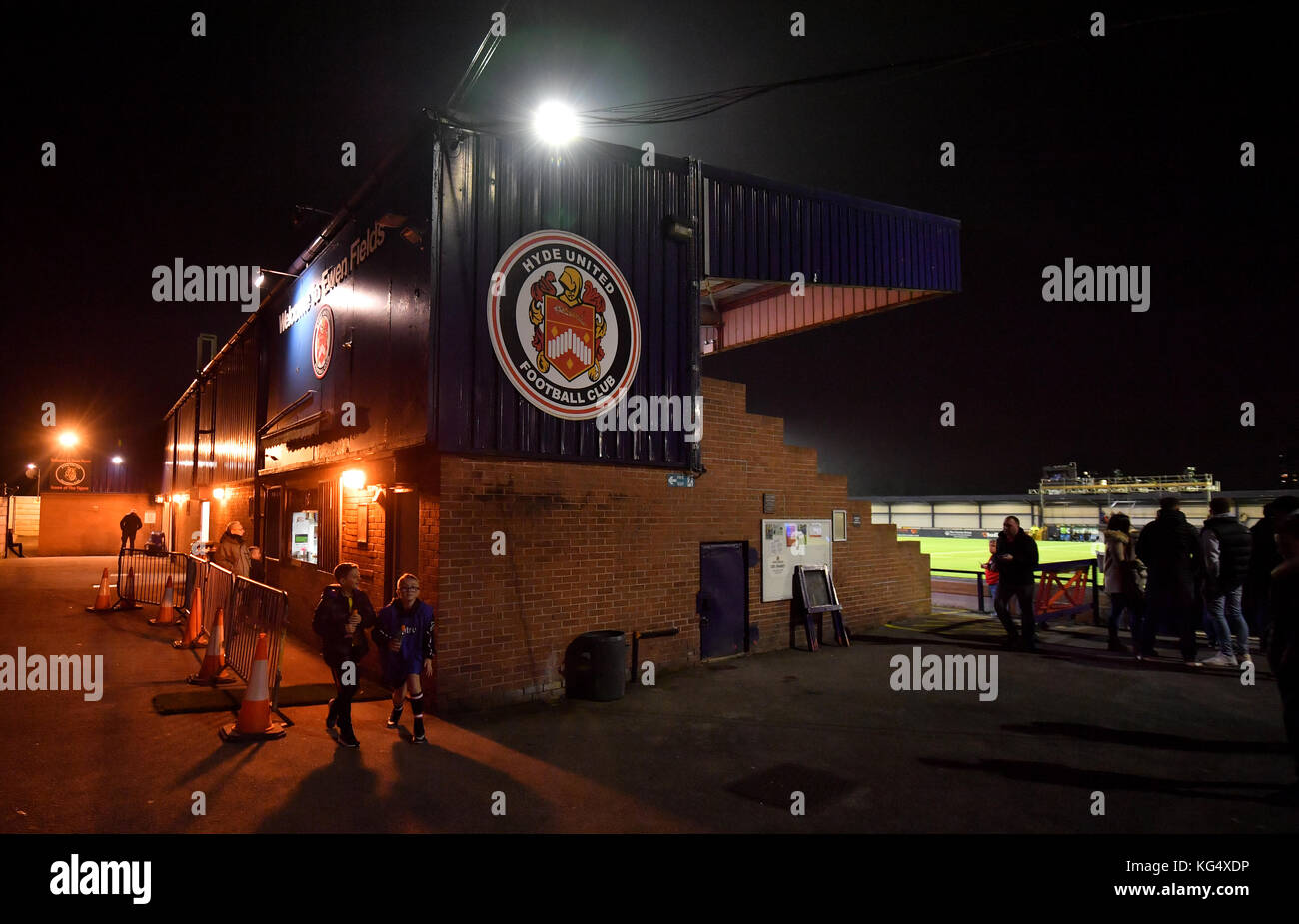 Fans outside the stadium before the Emirates FA Cup, first round match ...