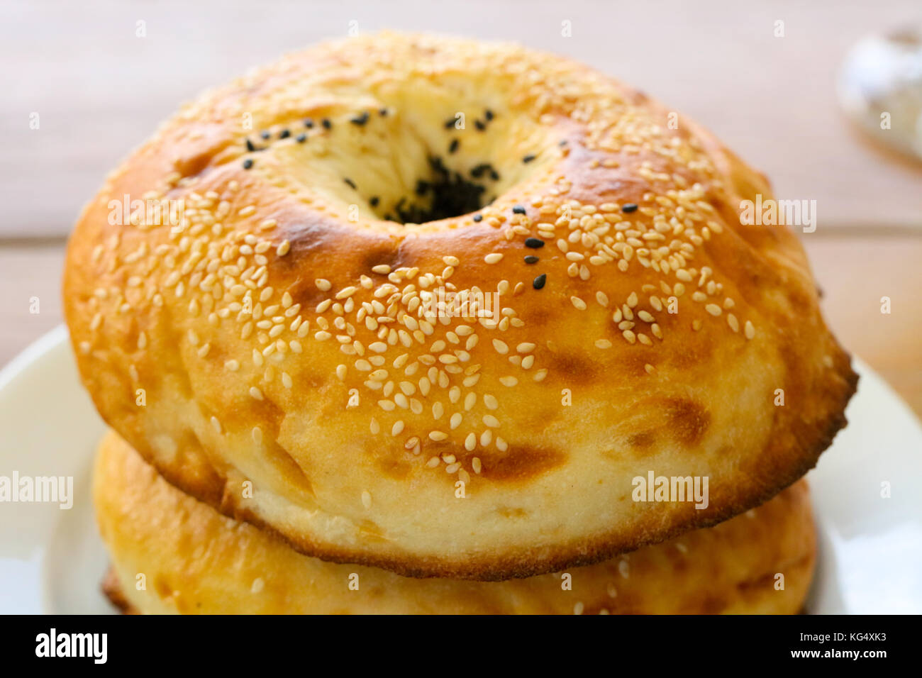 Bread with sesame seeds Stock Photo - Alamy