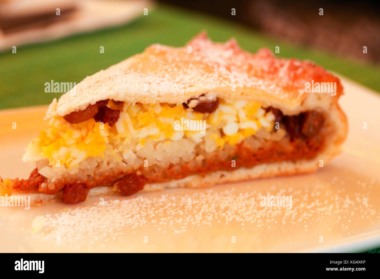 Tatarian Cake with rice and cheese Stock Photo - Alamy