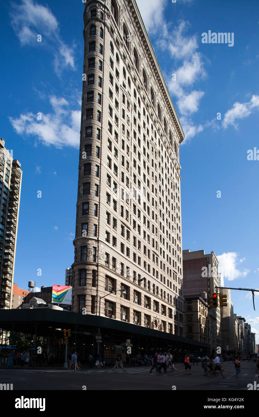flatiron building and madison square, Manhattan, New York, Usa, America ...