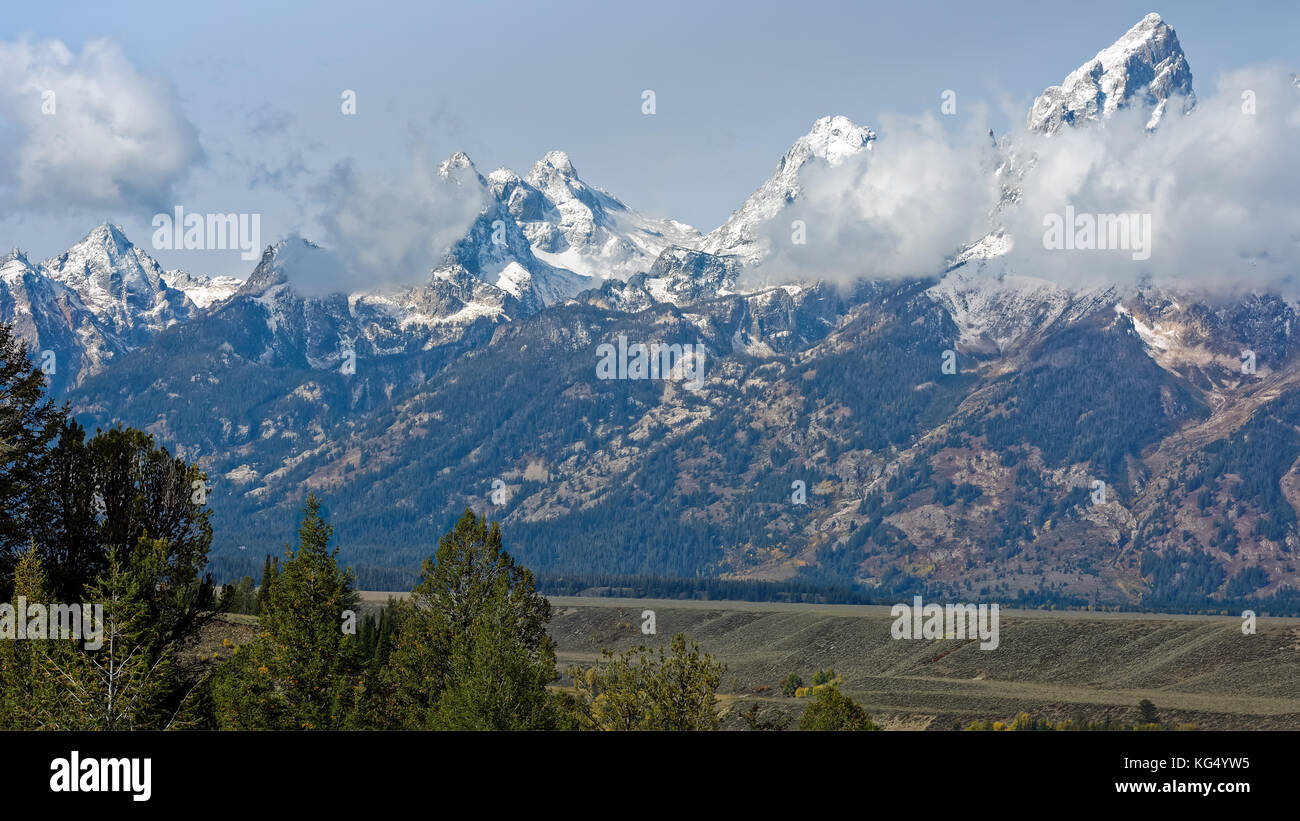 Grand Teton Mountain Range Stock Photo - Alamy