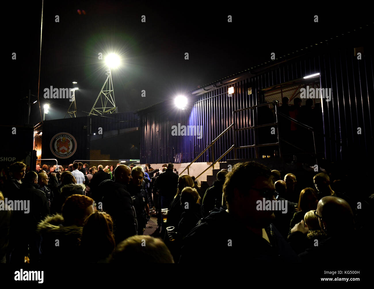 Fans outside the stadium before the Emirates FA Cup, first round match ...