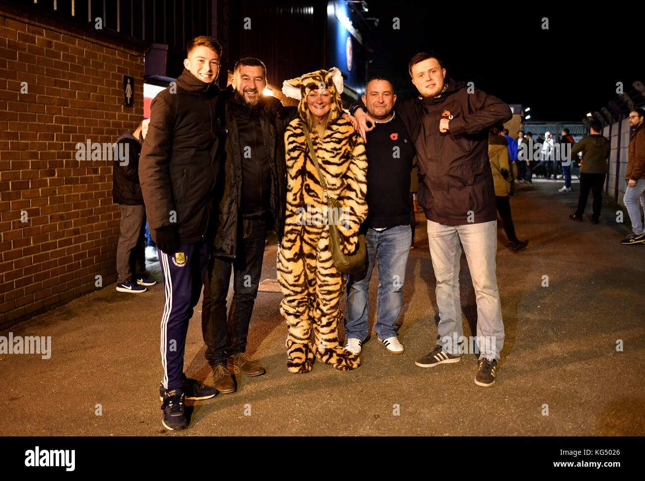 Fans inside the stadium before the Emirates FA Cup, first round match ...