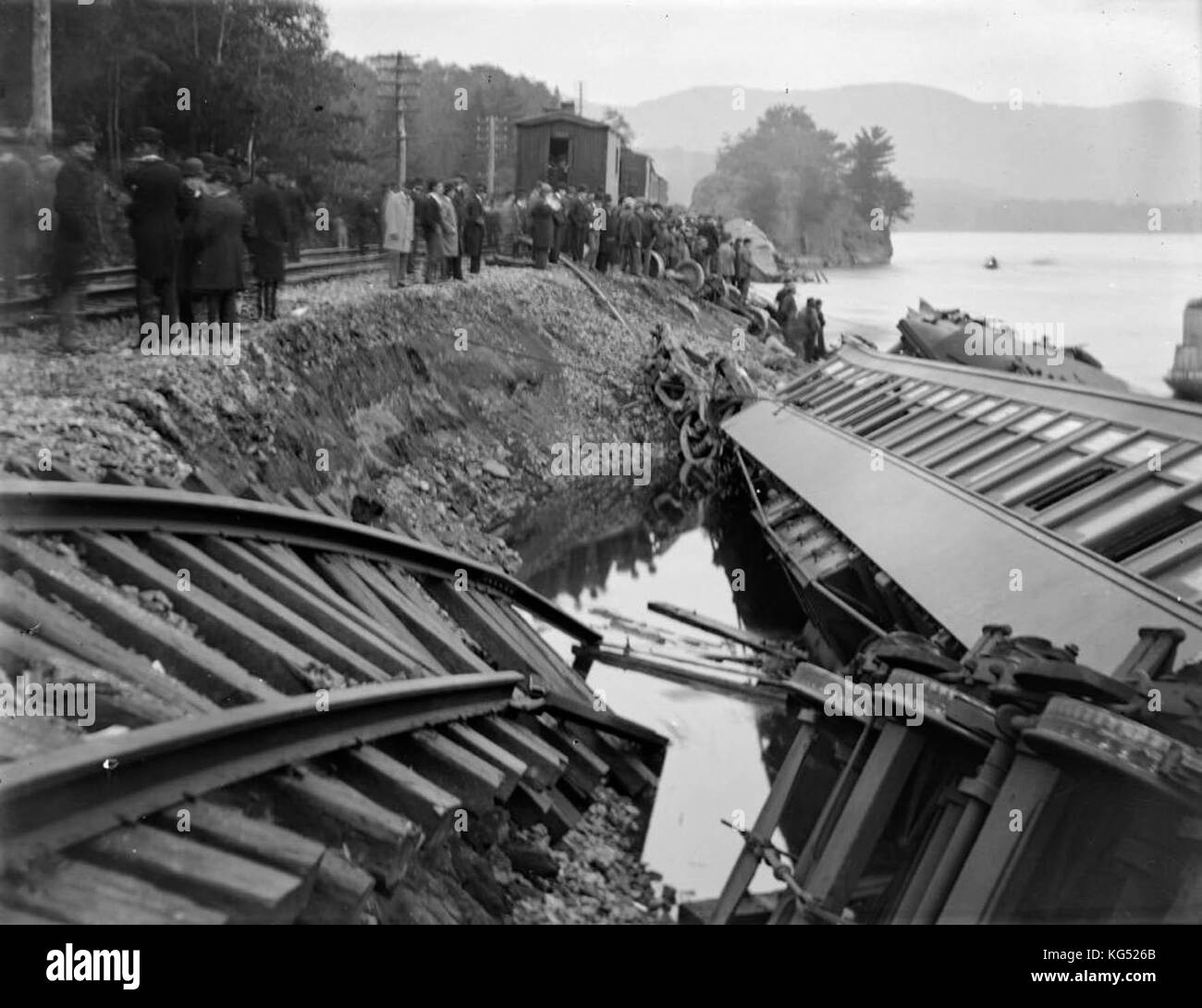 Garrison train crash Stock Photo - Alamy