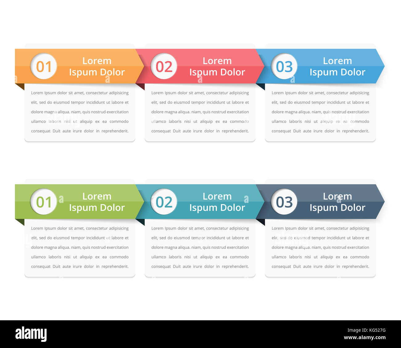 Flow chart template, infographics design elements with numbers, and ...