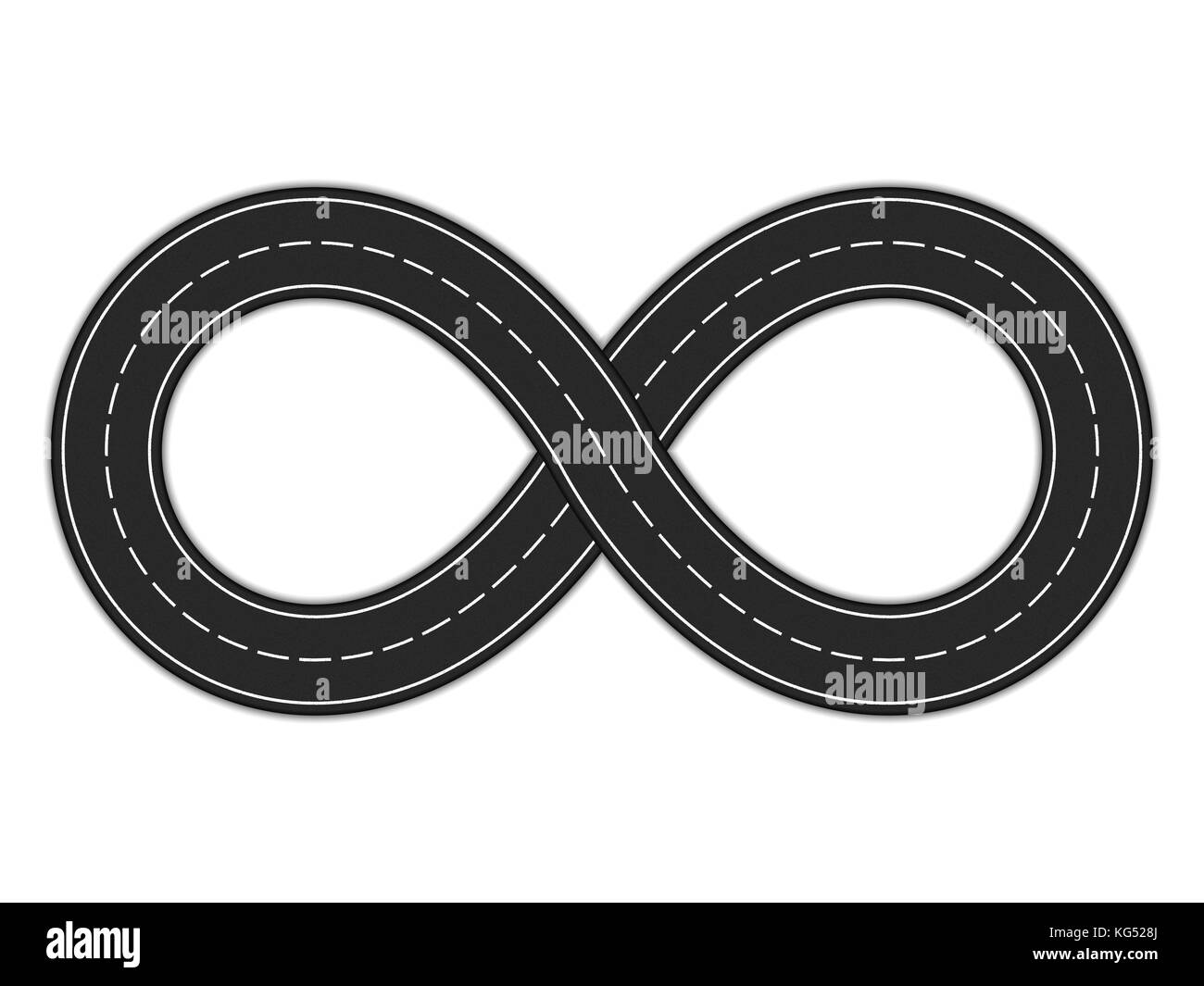 Infinite road Cut Out Stock Images & Pictures - Alamy