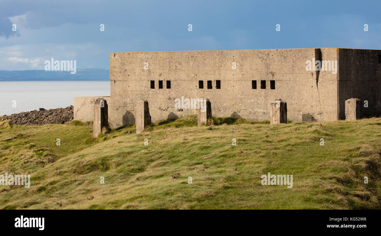 Brean Down Fort near Weston super Mare in Somerset built as one of the ...