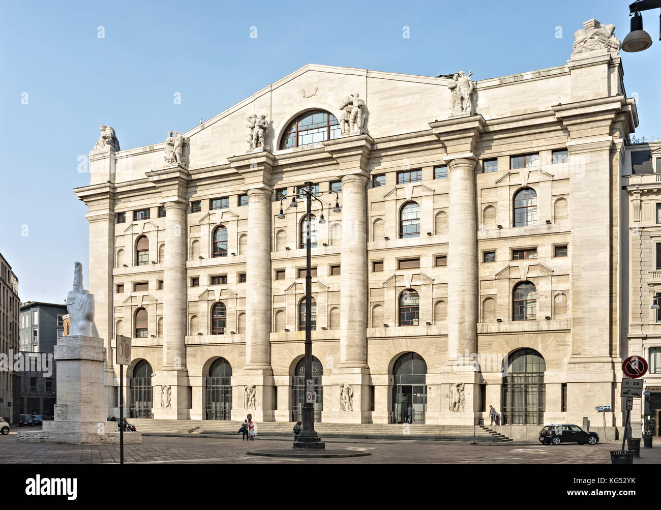 Milan Business Square 2 Stock Photo - Alamy