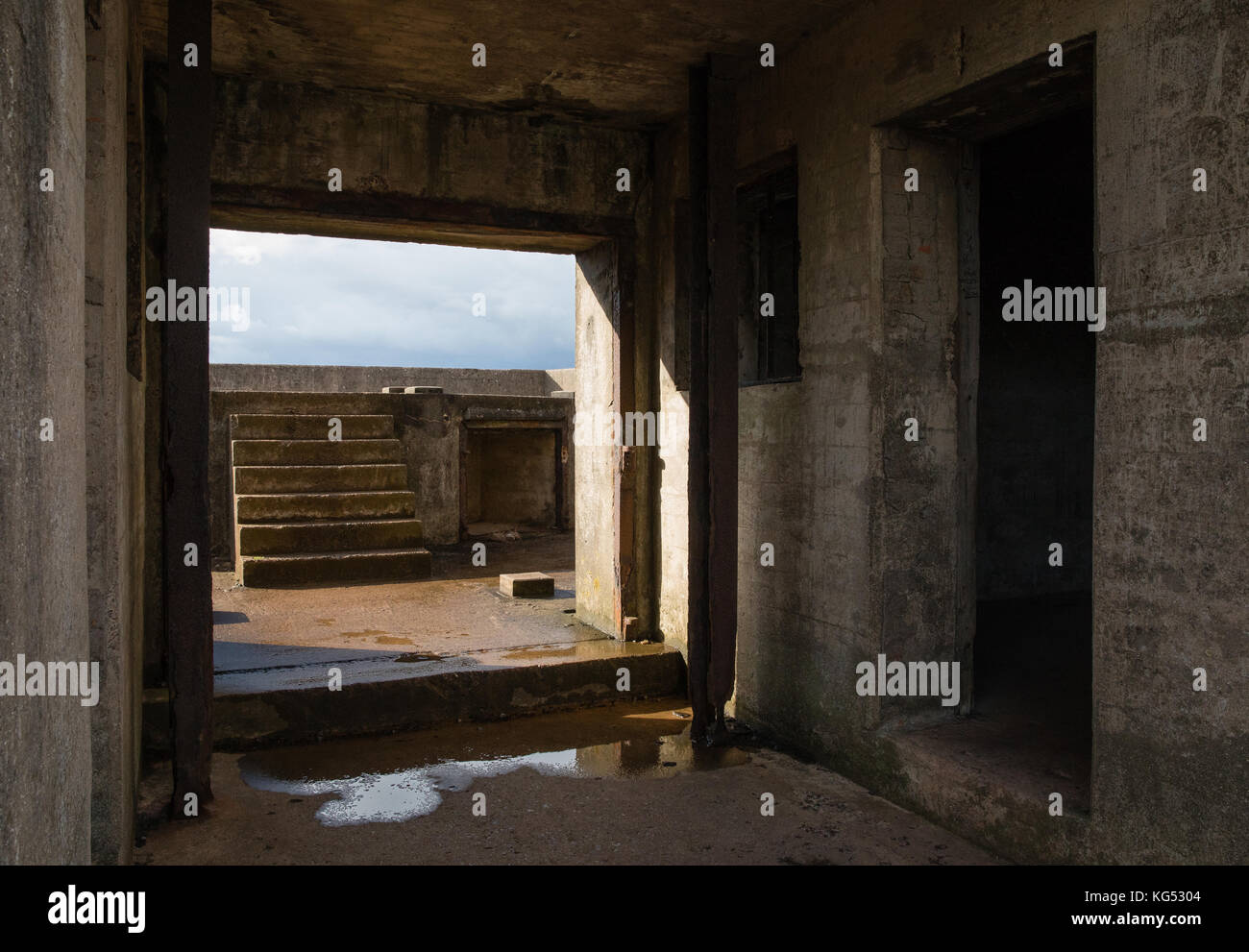 Brean Down Fort near Weston super Mare in Somerset built as one of the ...