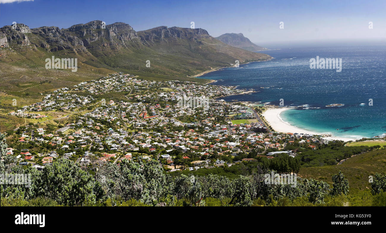 The panorama of Cape Town suburbs, South Africa Stock Photo - Alamy