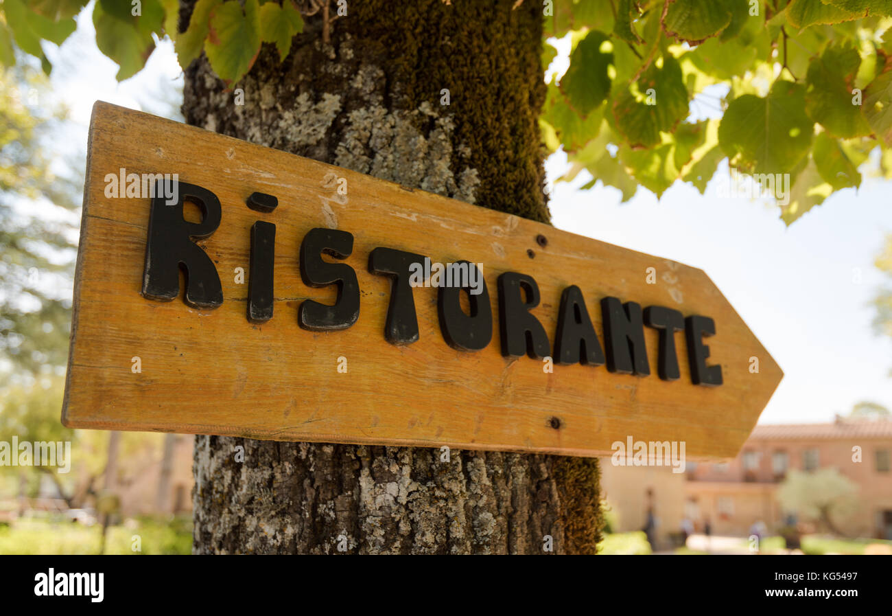 Italian Ristorante Sign Stock Photo - Alamy