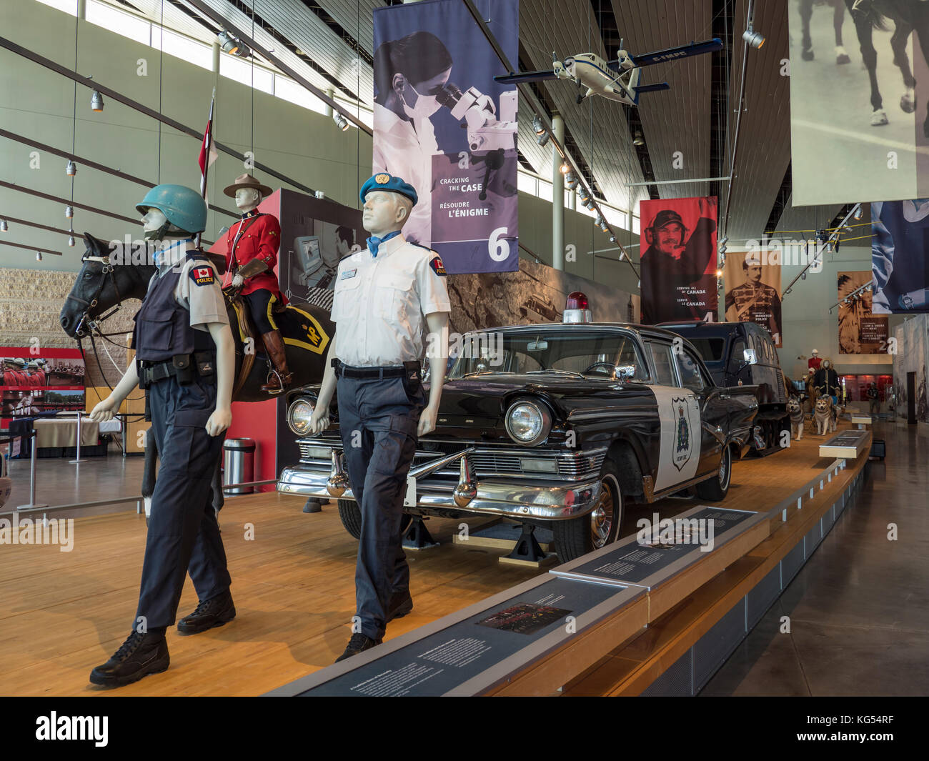 Display inside the RCMP Heritage Centre, Regina, Saskatchewan, Canada ...