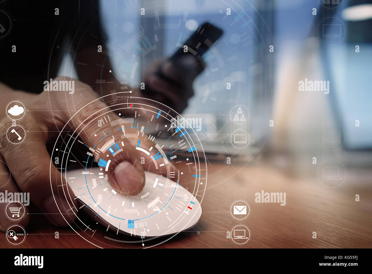 Hand using computer mouse in hi-res stock photography and images - Alamy