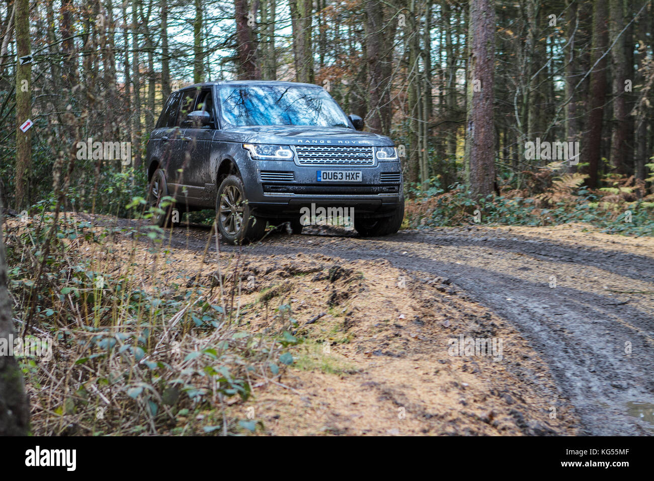 Full Size Range Rover Off Roading Stock Photo - Alamy