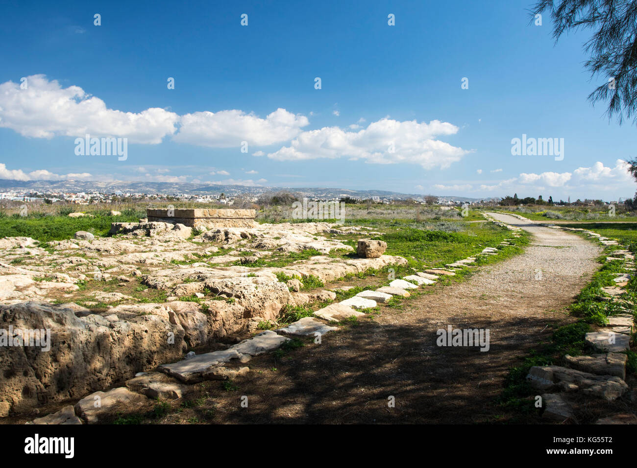 Paphos archeological site, Paphos, Cyprus, Mediterranean Stock Photo ...