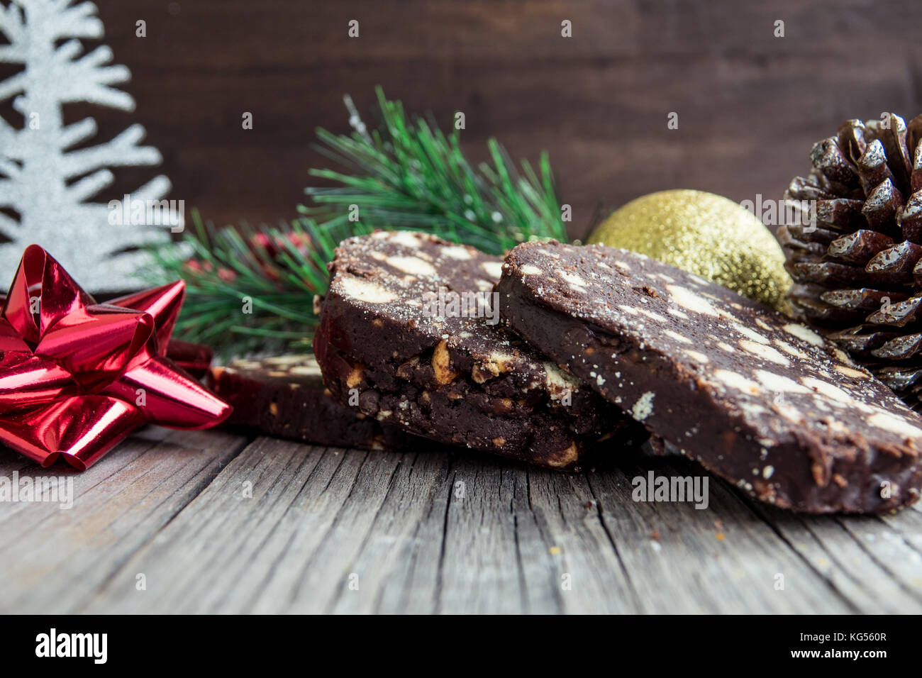 Salami chocolate hi-res stock photography and images - Alamy