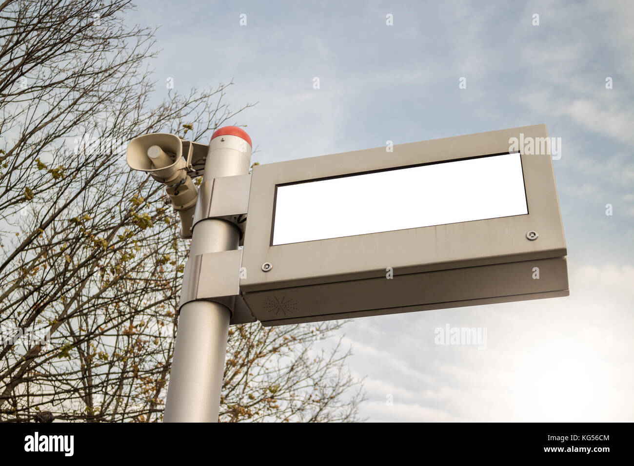 Bus Station announcement panel Ad Space mock up Stock Photo - Alamy