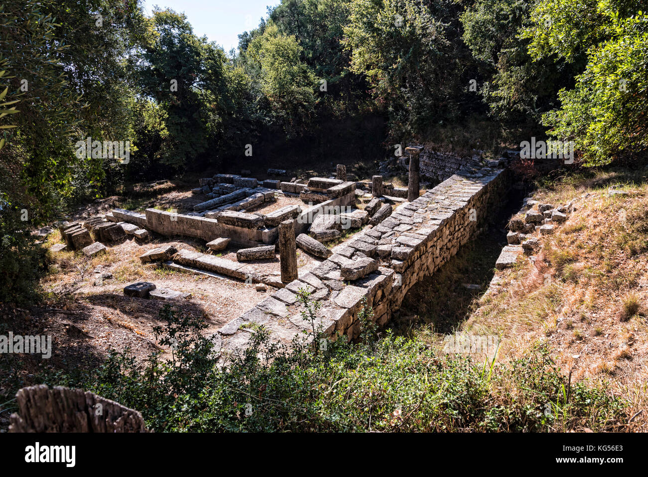 Outbuildings and Ruins of Greek temples in the Garden of the Mon Repose ...