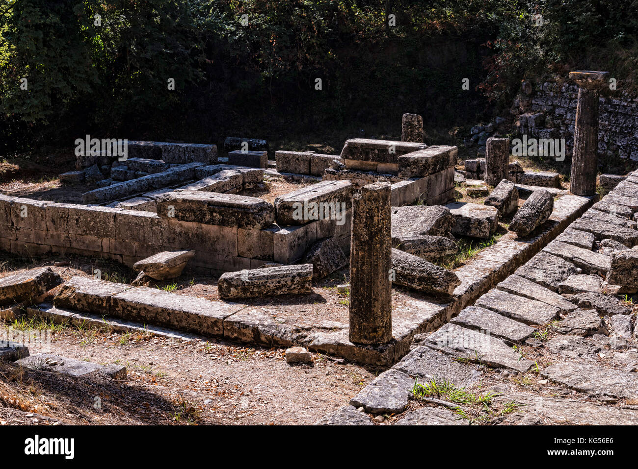 Outbuildings and Ruins of Greek temples in the Garden of the Mon Repose ...