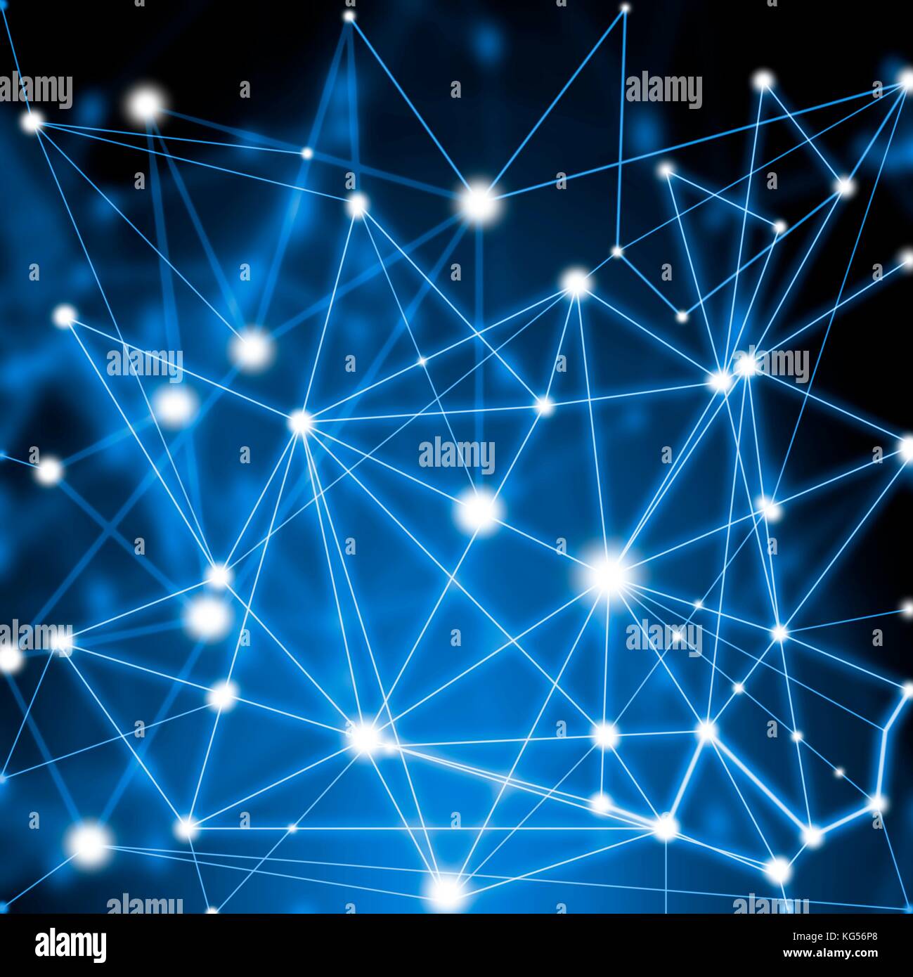 Connecting dots and lines, illustration Stock Photo - Alamy