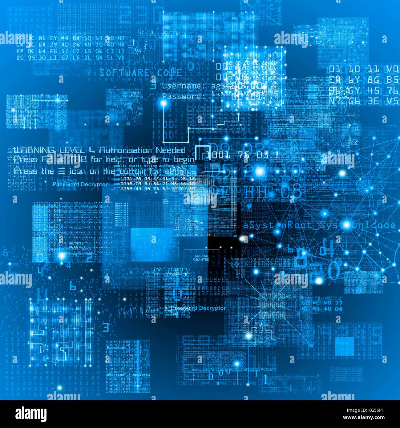 Data and network, abstract illustration Stock Photo - Alamy