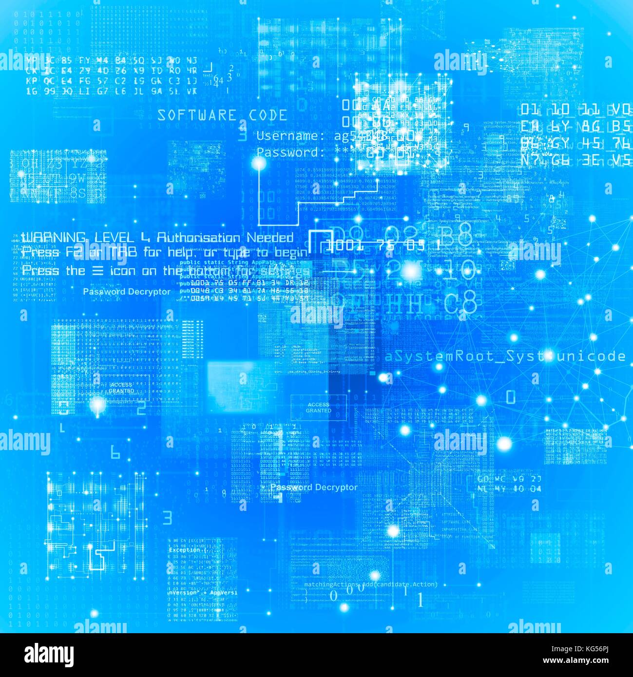Data and network, abstract illustration Stock Photo - Alamy