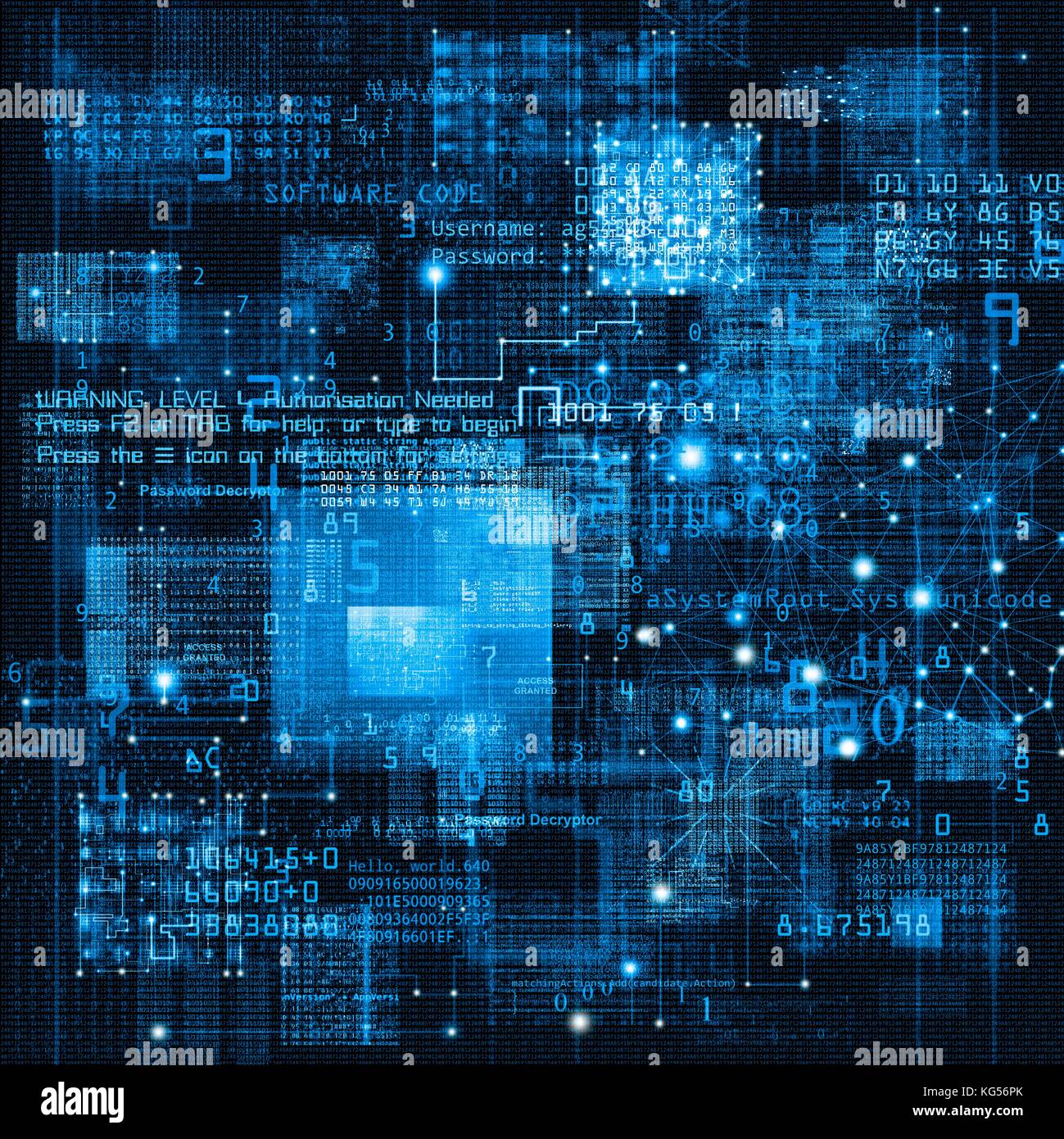 Data and network, abstract illustration Stock Photo - Alamy
