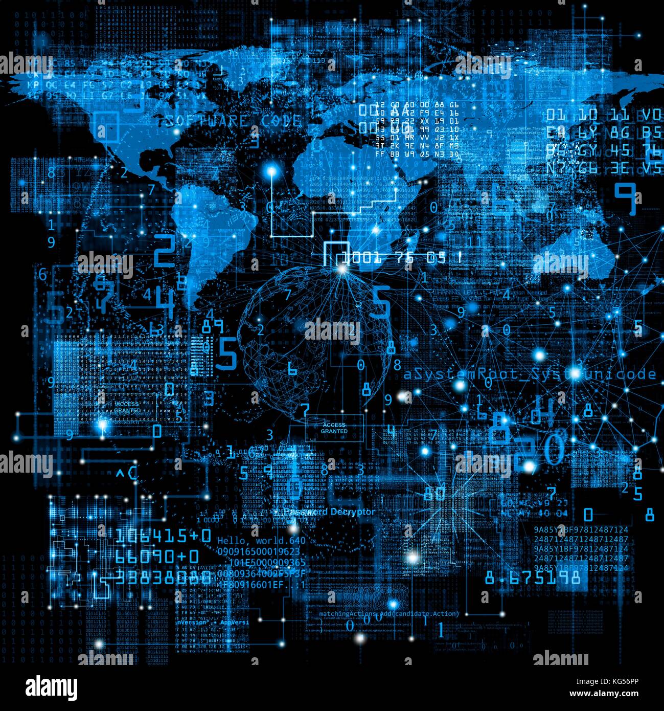 Global data network, abstract illustration Stock Photo - Alamy