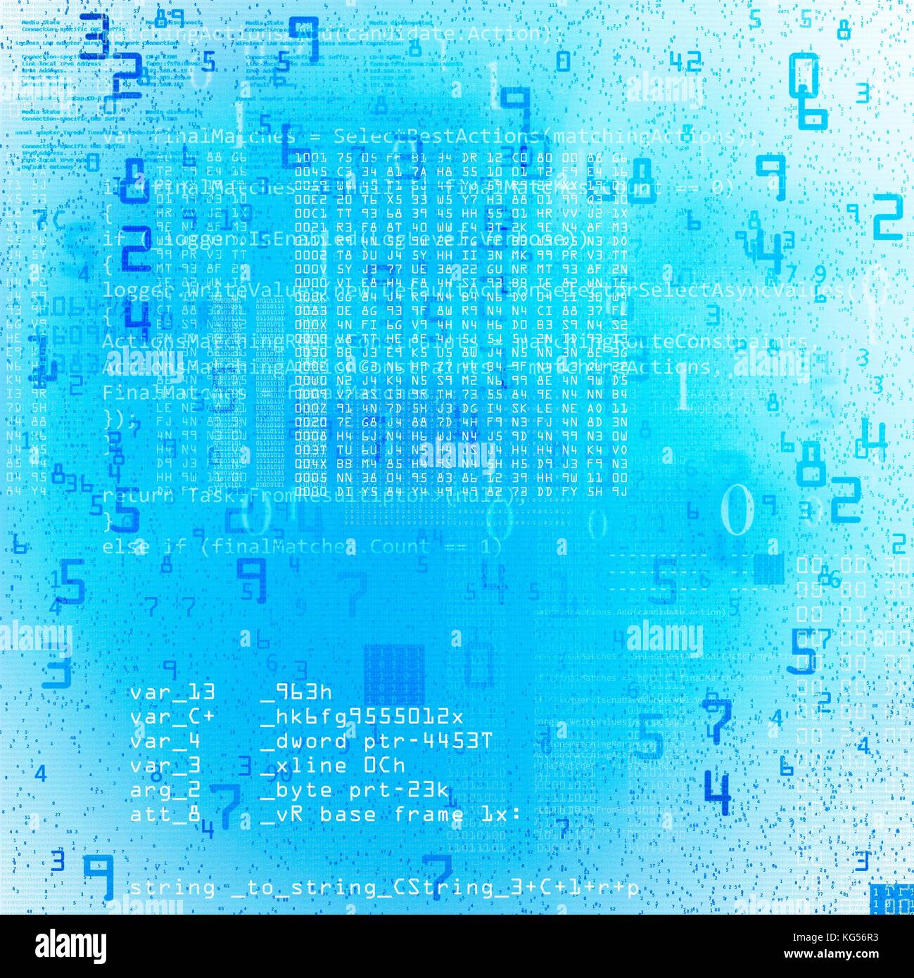 Computer code, abstract illustration Stock Photo - Alamy