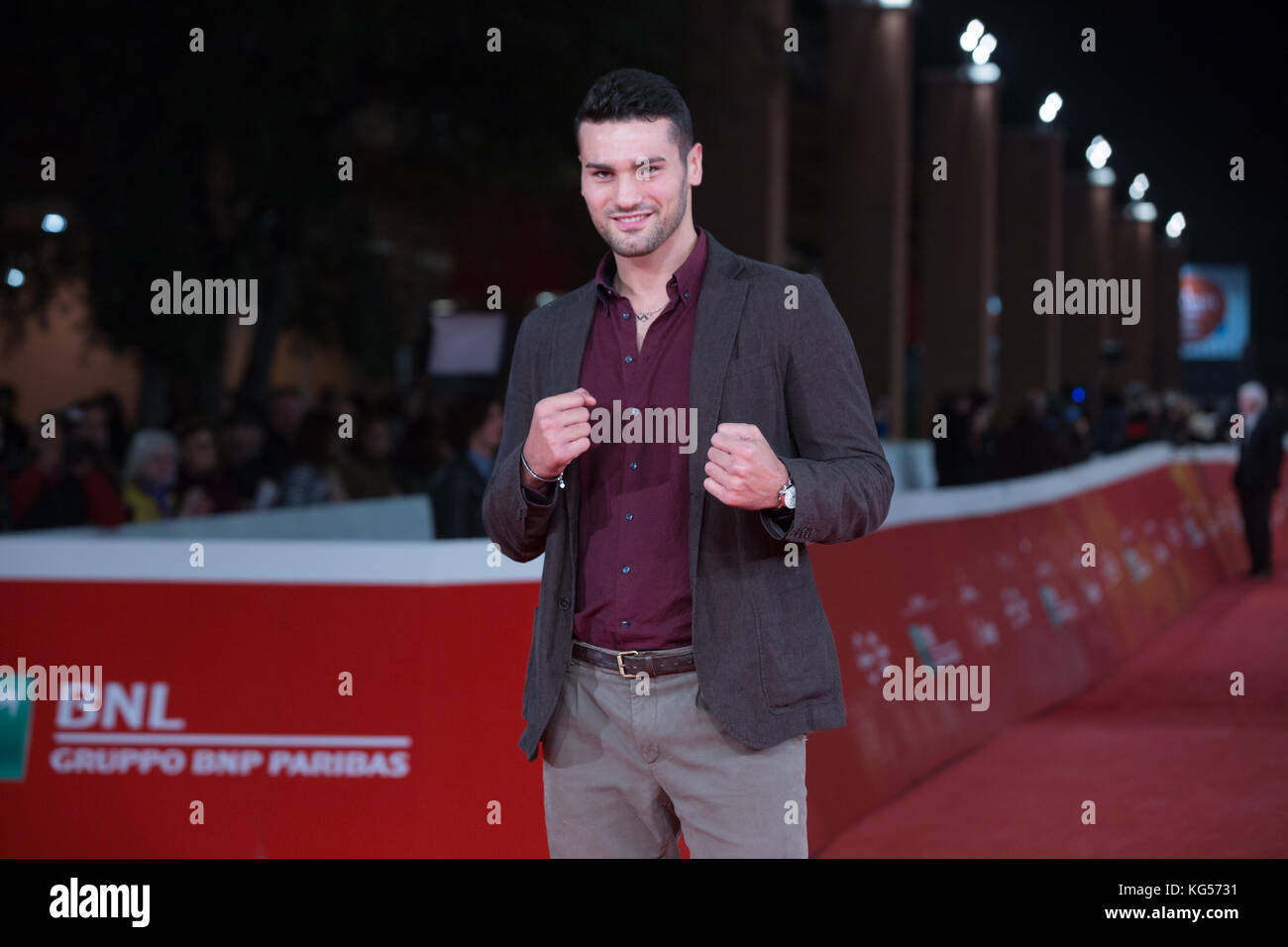 Roma, Italy. 03rd Nov, 2017. Italian boxer Guido Vianello at the Red ...